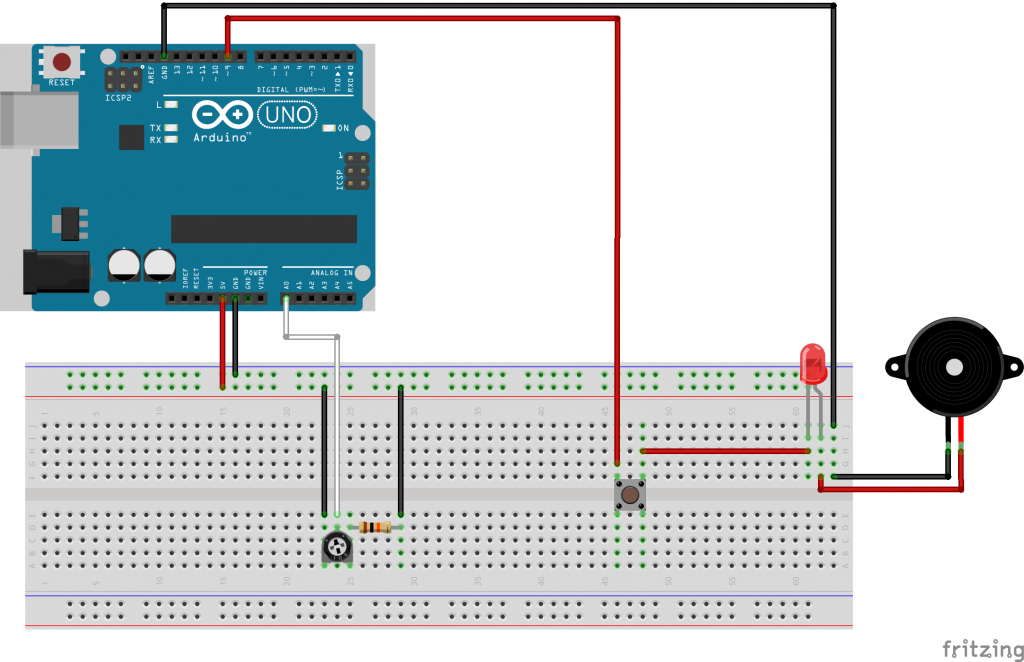 Kit Kuman Arduino UNO R3- Buzzer Attivo – Piccoli Pinguini Crescono