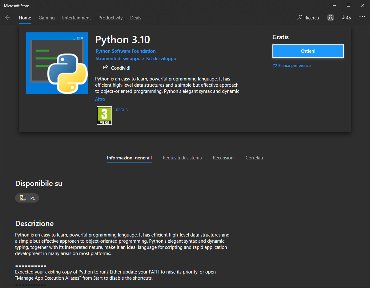 Python: Windows 10 e Cannot open – Piccoli Pinguini Crescono